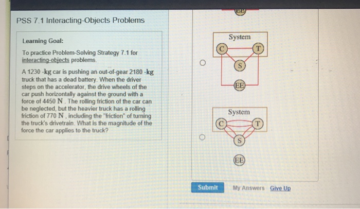 Solved Part A Pss 7 1 Interacting Objects Problems Which
