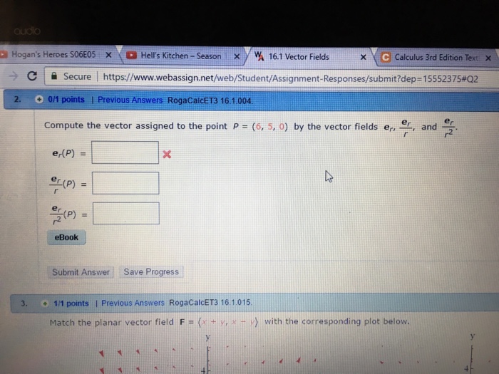 Webassign answers calculus