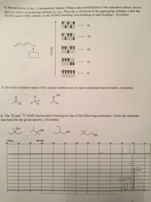Shown below is the 1, 3-pentadienyl radical. What is | Chegg.com