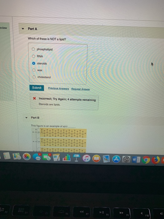 Solved PartA view Which of these is NOT a lipid? | Chegg.com