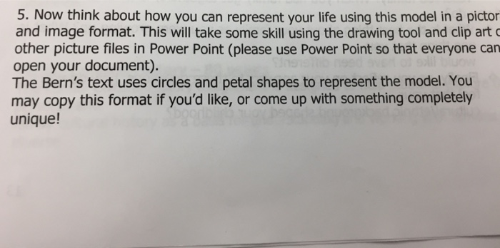 Solved 5. Now think about how you can represent your life | Chegg.com