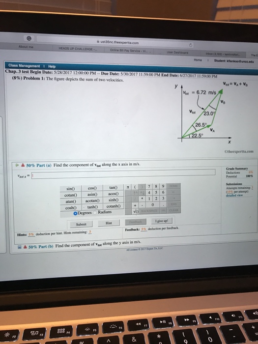 Solved: The Figure Depicts The Sum Of Two Velocities. Find... | Chegg.com