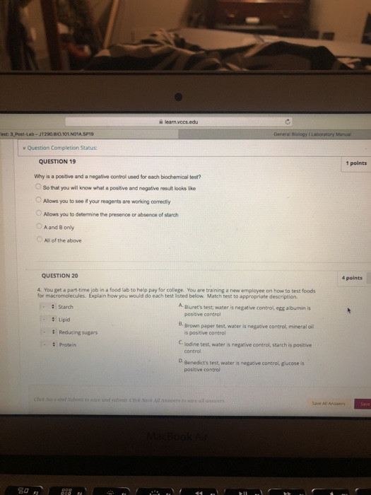 Solved: Learn.vccs.edu St: 3, Post-Lab-JT290.81O.101N01A.S... | Chegg.com