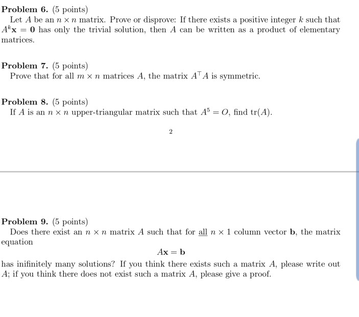 Solved if A is nxn upper triangular matrix such that A^5 = | Chegg.com