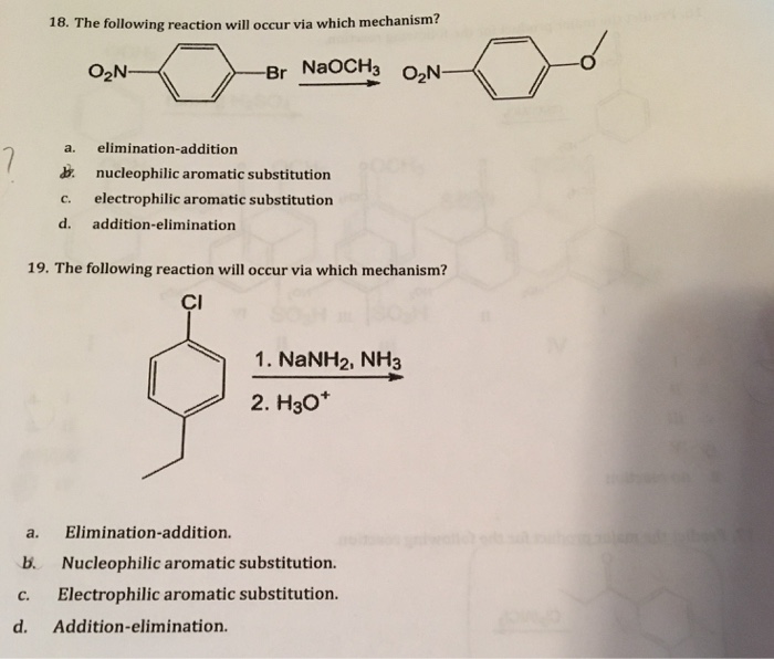 Solved: 18. The Following Reaction Will Occur Via Which Me... | Chegg.com