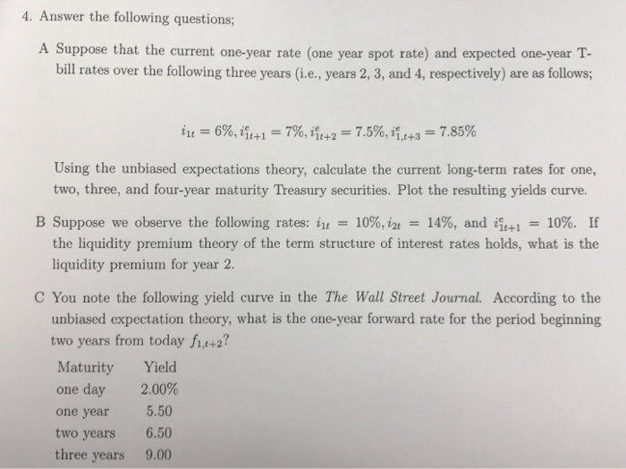 Solved 4 Answer The Following Questions Suppose That The