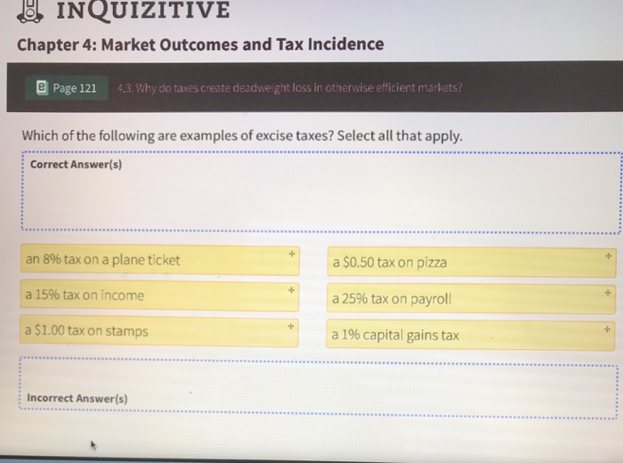 Solved: INQUIZITIVE Chapter 4: Market Outcomes And Tax Inc... | Chegg.com