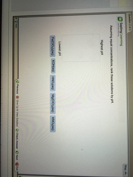 Solved: Question 2 Of 3 Map Sapling Learning Assuming Equa... | Chegg.com Solved: Question 2 Of 3 Map Sapling Learning Assuming Equa... | Chegg.com