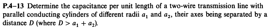Solved: P.4-13 Determine The Capacitance Per Unit Length O... | Chegg.com