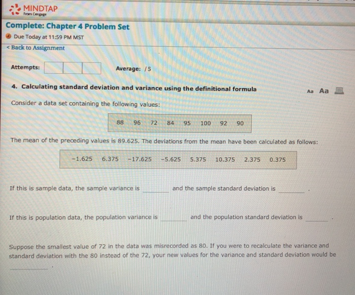 Solved: MINDTAP From Cengage Complete: Chapter 4 Problem S... | Chegg.com Solved: MINDTAP From Cengage Complete: Chapter 4 Problem S... | Chegg.com