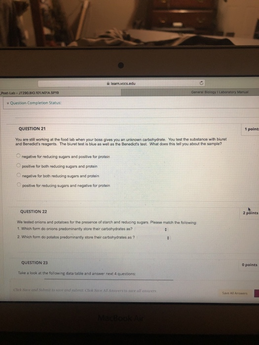 Solved: Learn.vccs.edu St: 3, Post-Lab-JT290.81O.101N01A.S... | Chegg.com