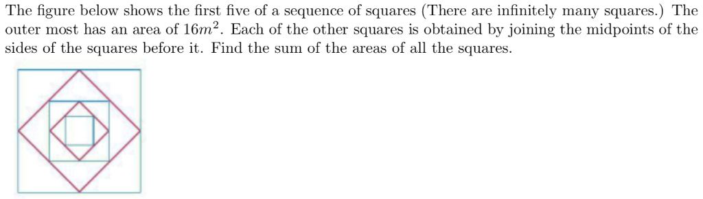 Solved The figure below shows the first five of a sequence | Chegg.com