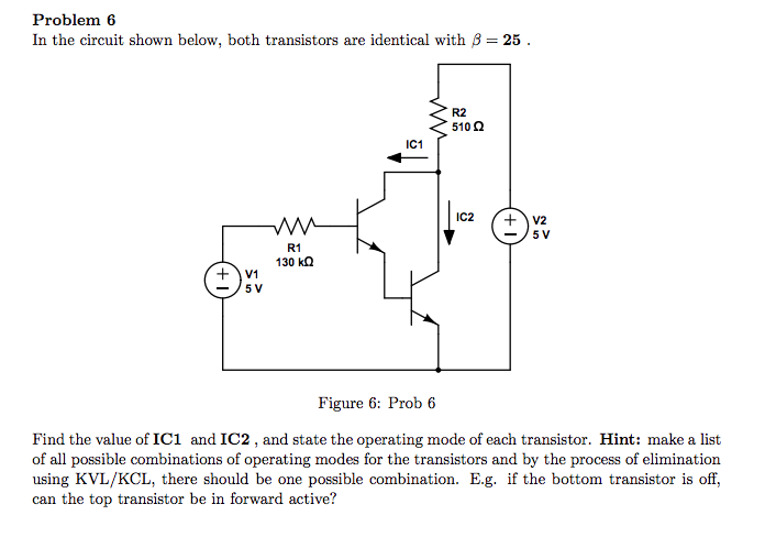 Solved Problem 6 In the circuit shown below, both | Chegg.com