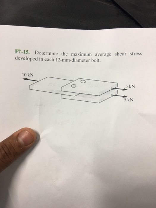 Solved F7-15. developed in each 12-mm-diameter bolt | Chegg.com
