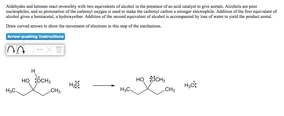 Solved Aldehydes And Ketones React Reversibly With Two Eq
