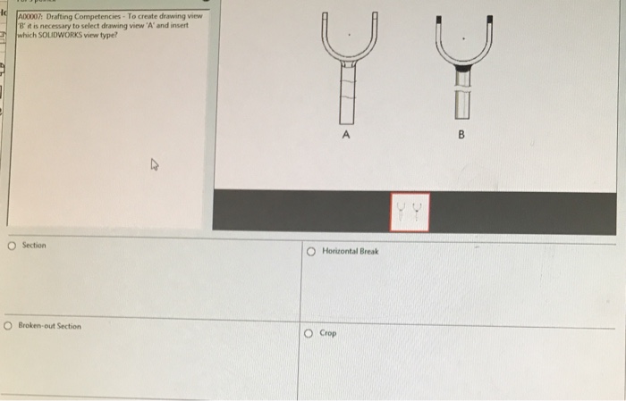 Solved A00007: Drafting Competencies To create drawing view | Chegg.com Solved A00007: Drafting Competencies To create drawing view | Chegg.com