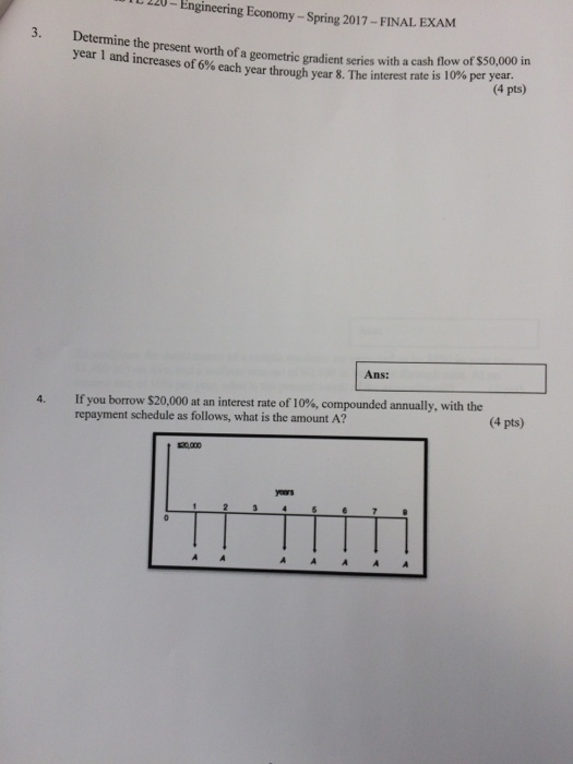 Solved: Determine The Present Worth Of A Geometric Gradien... | Chegg.com