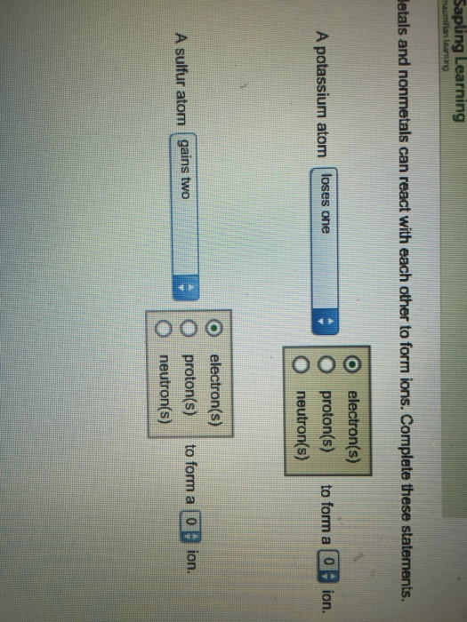 Solved: Sapling Learning Etals And Nonmetals Can React Wit... | Chegg.com