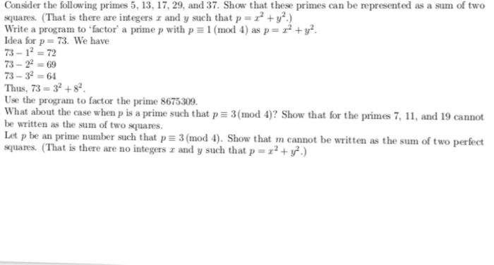 Solved Problem 5. The Twin Prime Conjecture states that | Chegg.com