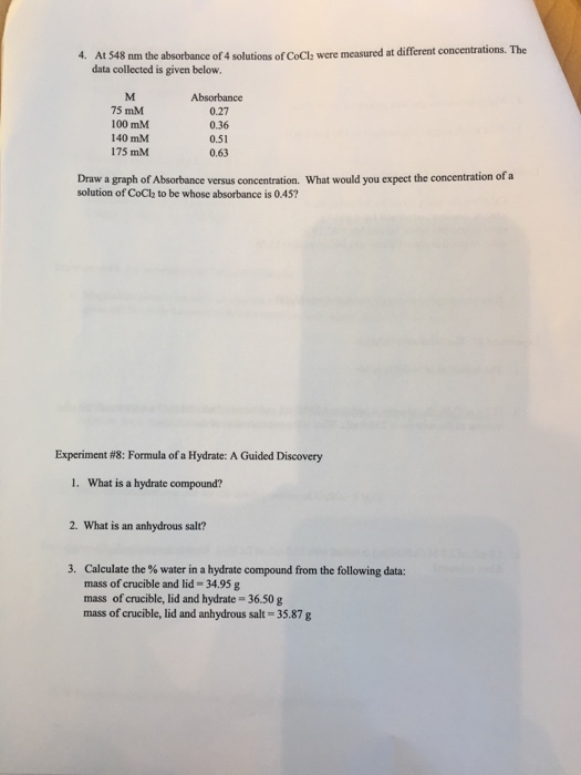 Solved: CHEM 1111 Lab Exam Review Handout The Lab Final Ex... | Chegg.com Solved: CHEM 1111 Lab Exam Review Handout The Lab Final Ex... | Chegg.com