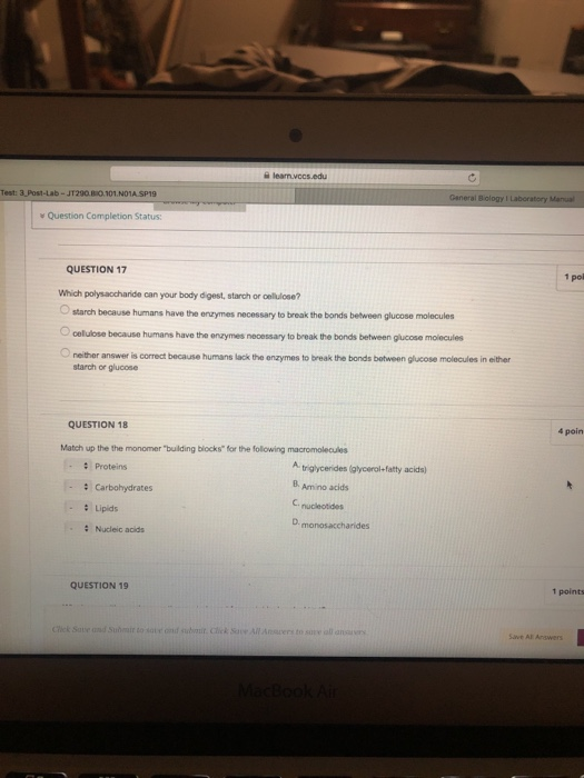Solved: Learn.vccs.edu St: 3, Post-Lab-JT290.81O.101N01A.S... | Chegg.com