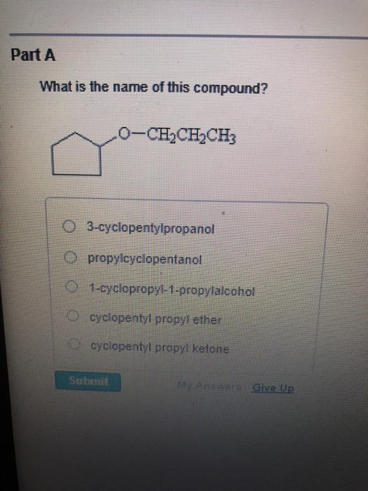 Solved What is the name of this compound? | Chegg.com