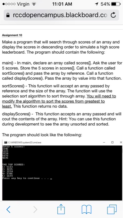 Solved Make A Program That Will Search Through Scores Of