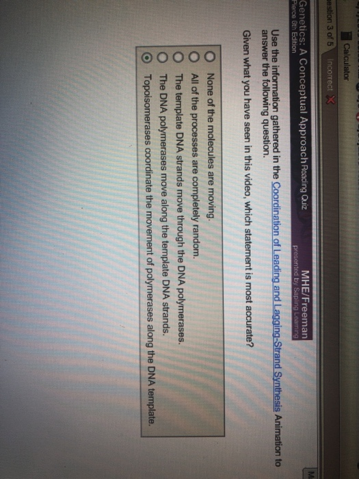 Solved 2 Of 5 Genetics A Conceptual Approach Reading Qui