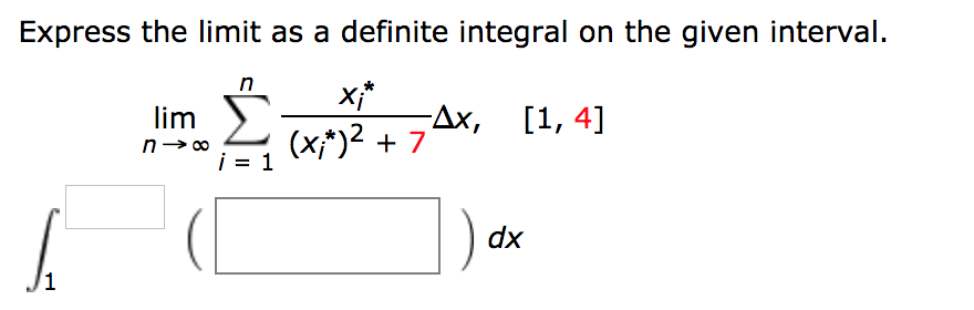 Solved Express the integral as a limit of Riemann sums. Do | Chegg.com