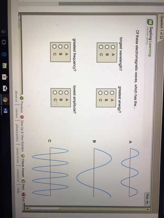 Solved: Question 1 Of 22 Sapling Learning Of These Electro... | Chegg.com