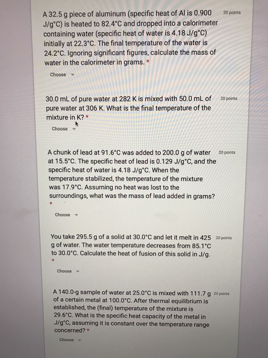 Solved A32.5 g piece of aluminum (specific heat of Al is | Chegg.com