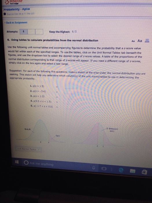 Solved: Use The Following Unit Normal Tables And Accompany... | Chegg.com