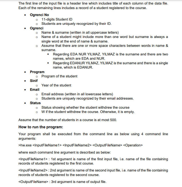 Solved In this assignment, you are going to write a C | Chegg.com