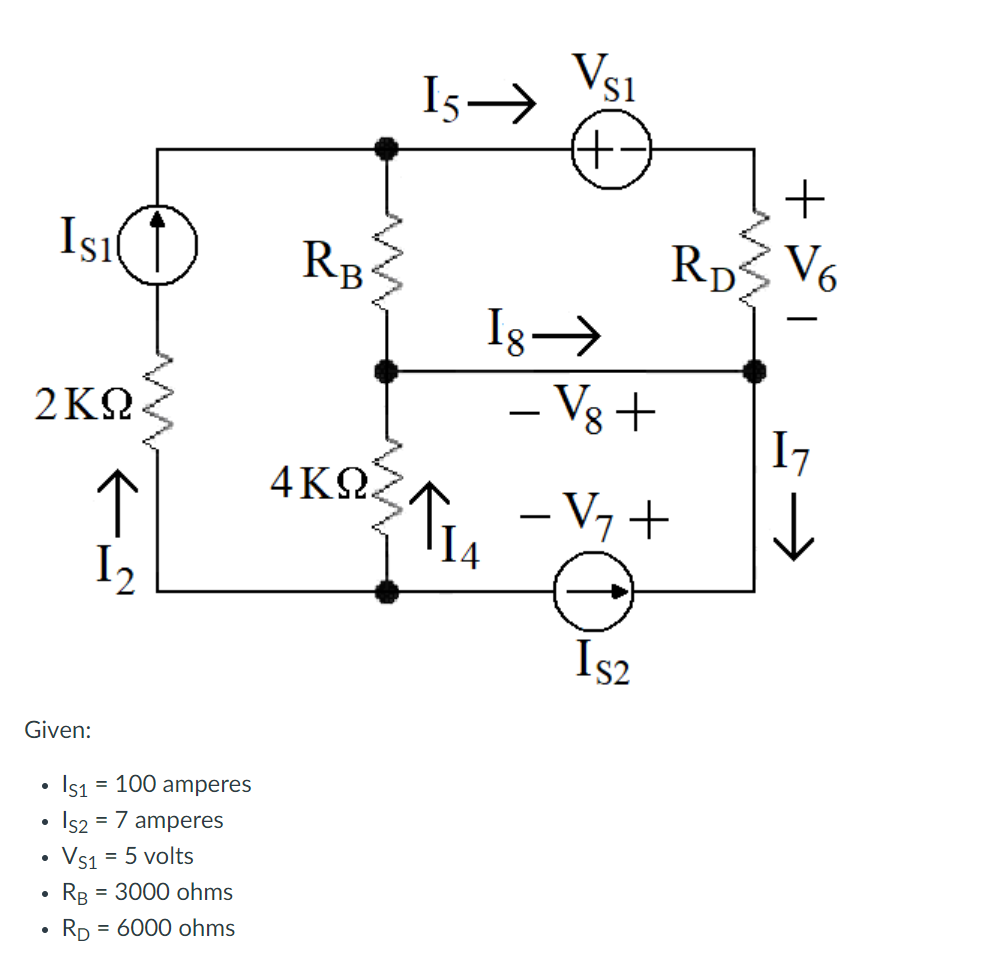 Solved NOTE: USE ONLY KVL AND KCL CURRENT DIVISION VOLTAGE | Chegg.com