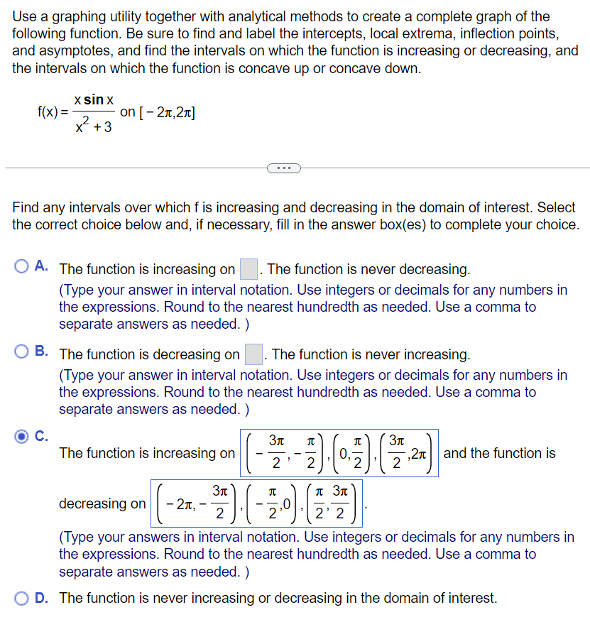 Solved Use a graphing utility together with analytical | Chegg.com