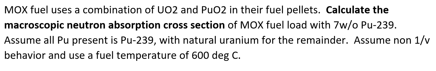 MOX fuel uses a combination of UO2 and PuO2 in their | Chegg.com