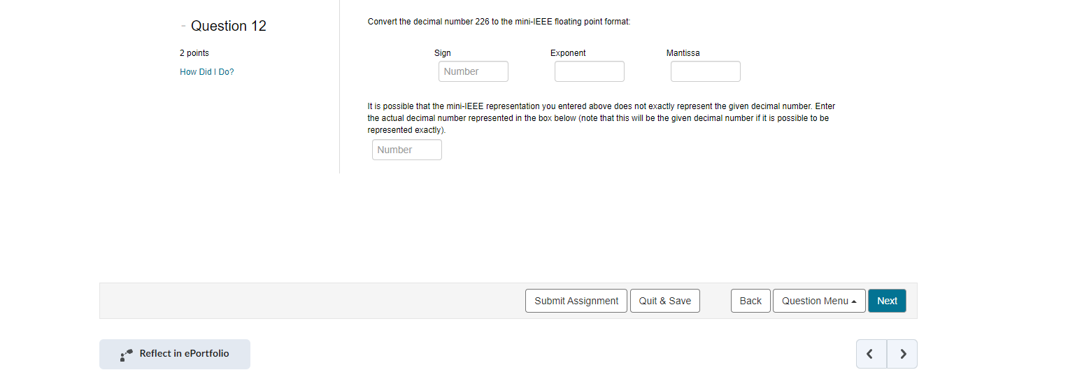 Solved Given the following 10-digit mini-IEEE floating point | Chegg.com