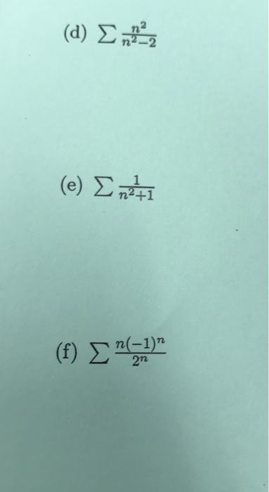 Solved 2. (10 points each) Please determine if the following | Chegg.com