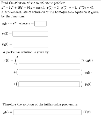Solved Find the solution of the initial-value problem y" - | Chegg.com