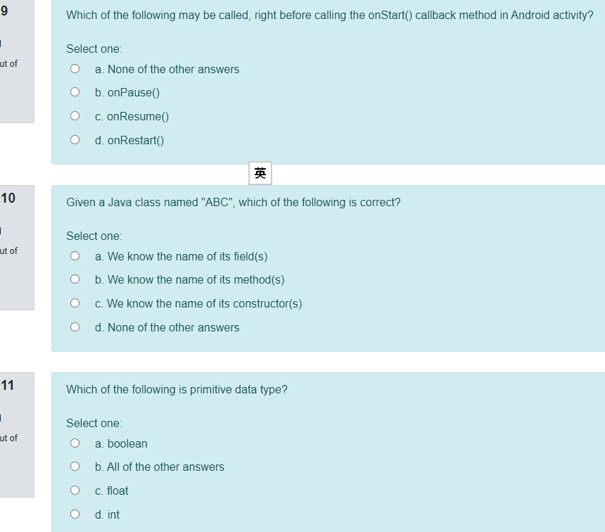 Solved 1 What is the keyword for declaring a class method? | Chegg.com