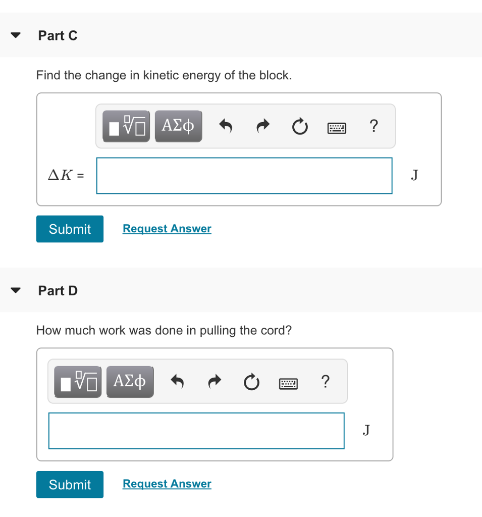 Solved Constants A small block on a frictionless, horizontal | Chegg.com