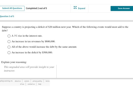 Solved Submit All Questions Completed 2 out of 5 2 Expand | Chegg.com Solved Submit All Questions Completed 2 out of 5 2 Expand | Chegg.com