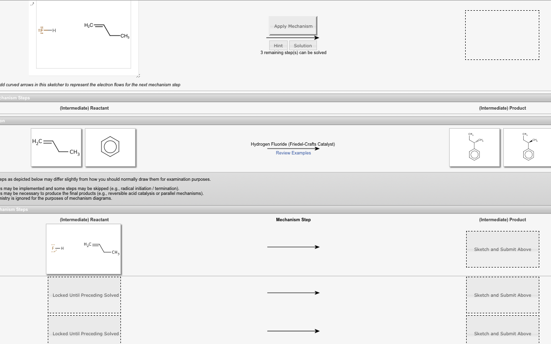 Solved HC Apply Mechanism CH Hint Solution 3 remaining | Chegg.com