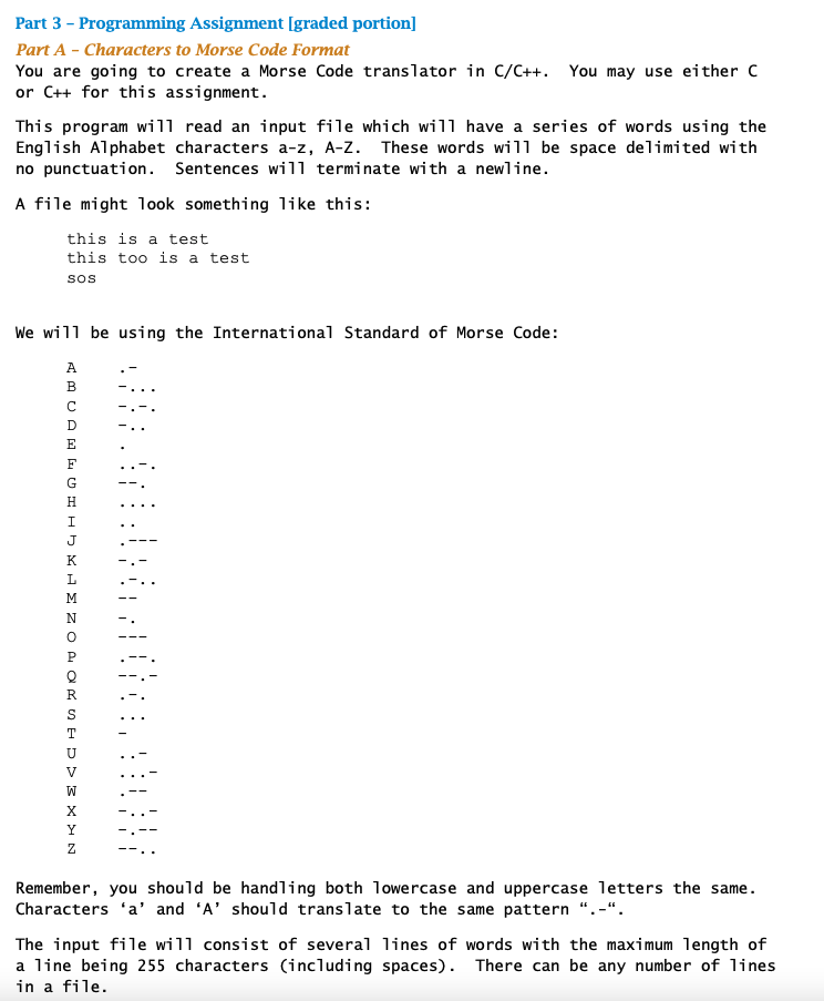 Solved Part 3 - Programming Assignment [graded portion] Part | Chegg.com