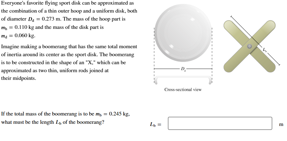 Solved Everyone's favorite flying sport disk can be | Chegg.com