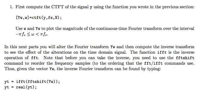 X=tau*fftshift(fft(x,N)}; where tau here is equal to | Chegg.com