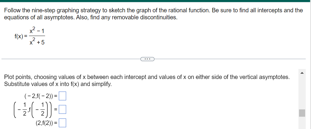Solved Follow the nine-step graphing strategy to sketch the | Chegg.com