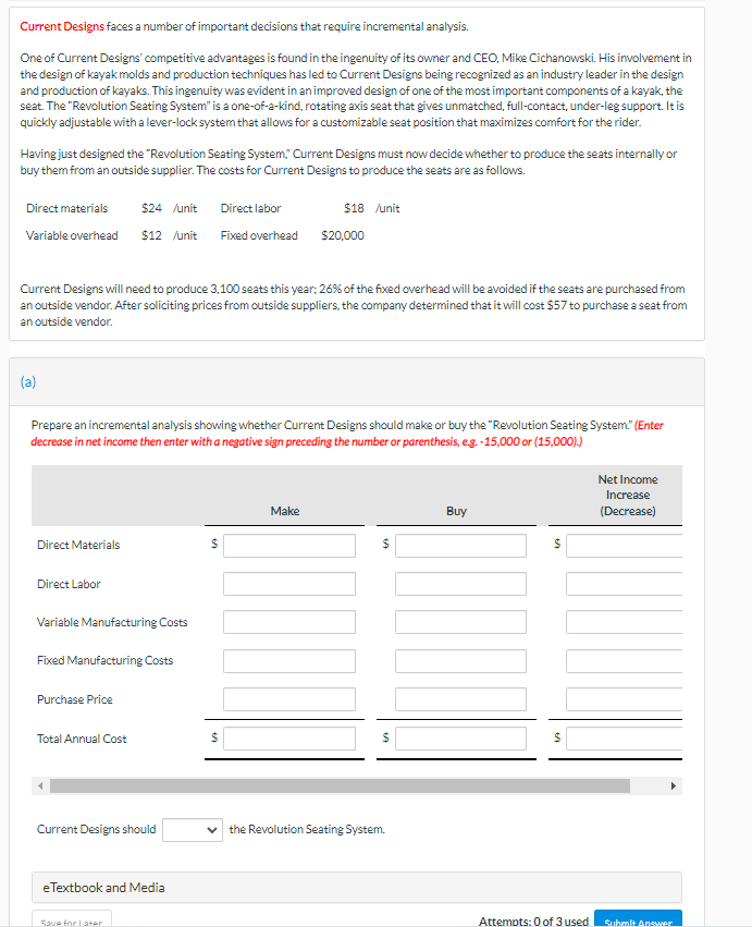 Solved Current Designs faces a number of important decisions | Chegg.com