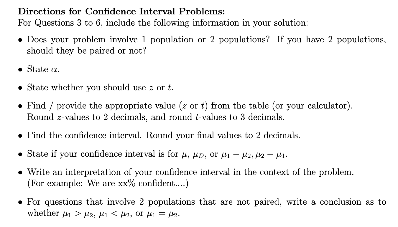 Solved For Questions 3 to 6, include the following | Chegg.com
