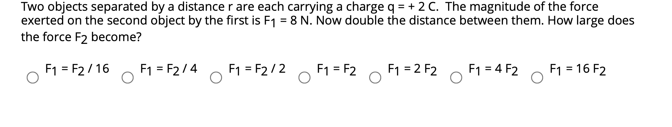 Solved Two objects separated by a distance r are each | Chegg.com